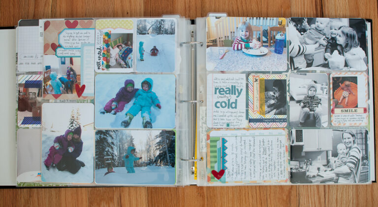 A few Project Life Spreads – Life in Color Photo