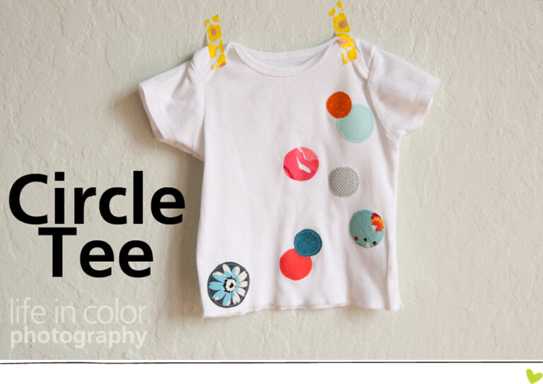 Circle top – Modifying a Ready to Wear Tee – Life in Color Photo